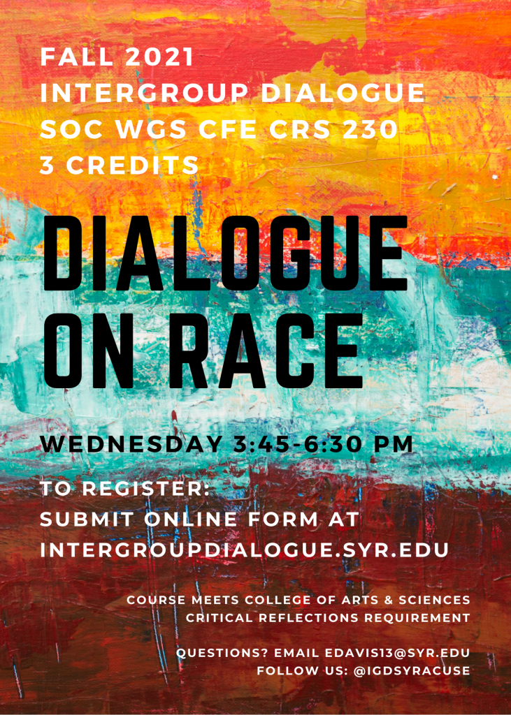 Academic Courses - Intergroup Dialogue Program – Syracuse University Academic Courses - Intergroup Dialogue Program – Syracuse University
